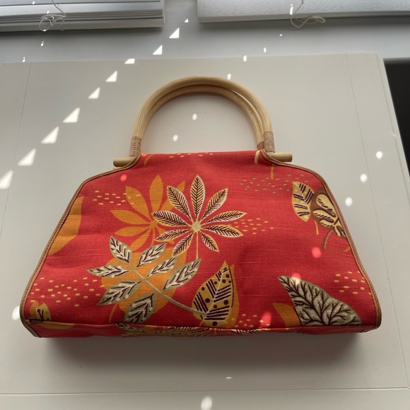 Fossil | Bags | Fossil Spring Purse Orange Multicolor Small Size | Poshmark